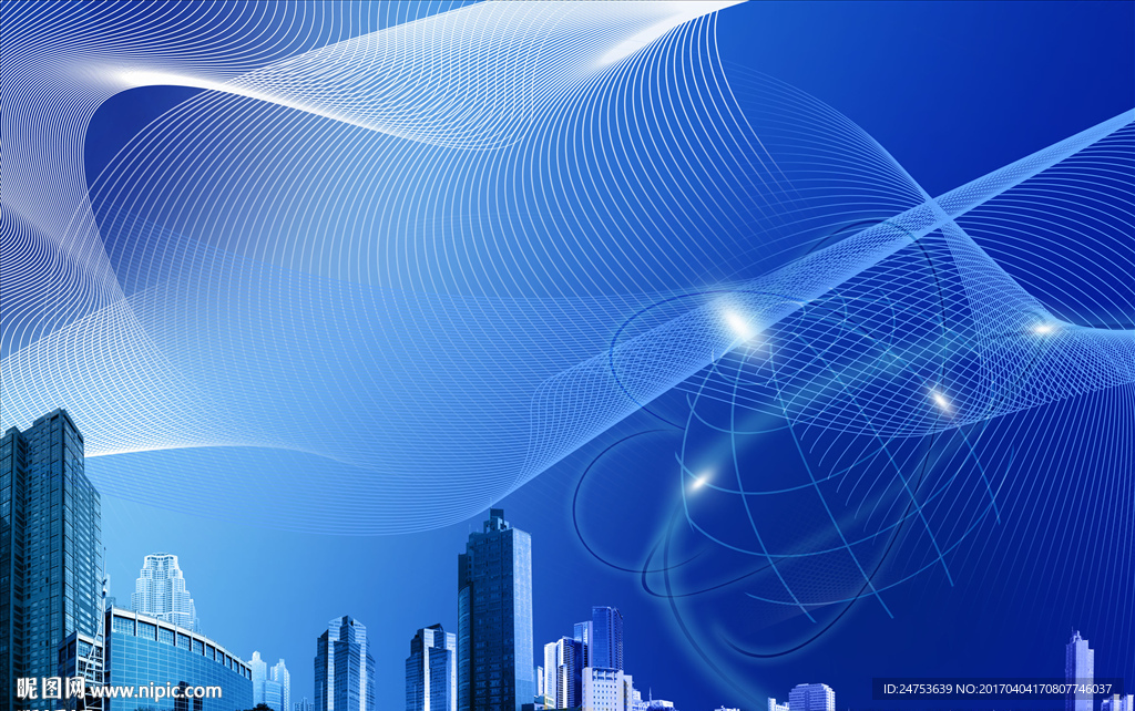 蓝色海报背景设计图__广告设计_广告设计_设计图库_昵图网