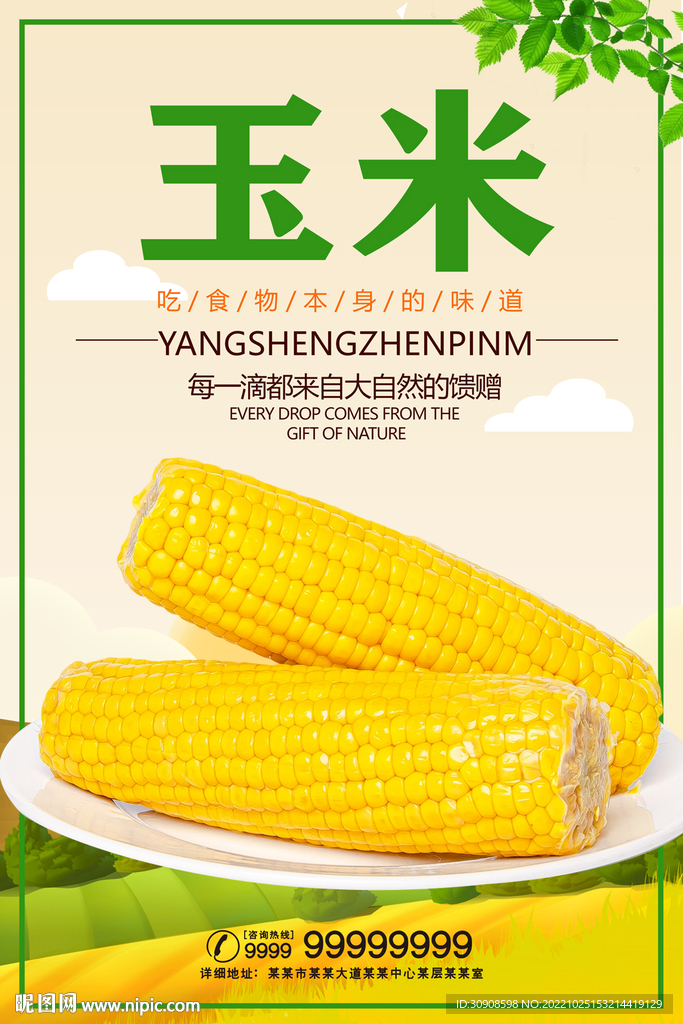 玉米设计图海报设计广告设计设计图库昵图网