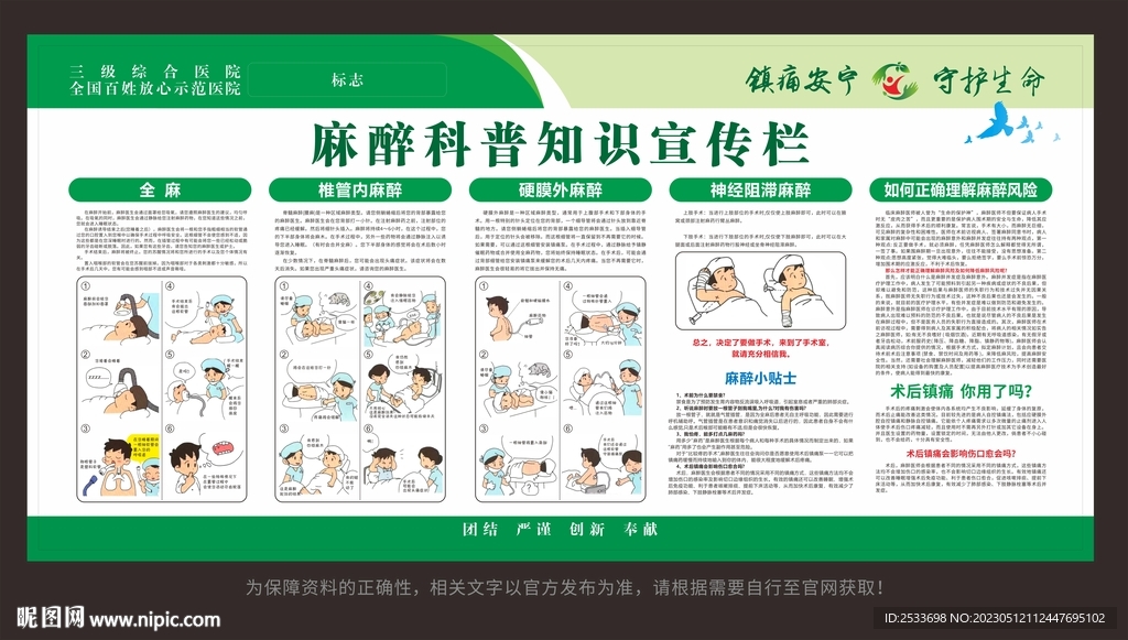 麻醉科普知识宣传栏设计图海报设计广告设计设计图库昵图网