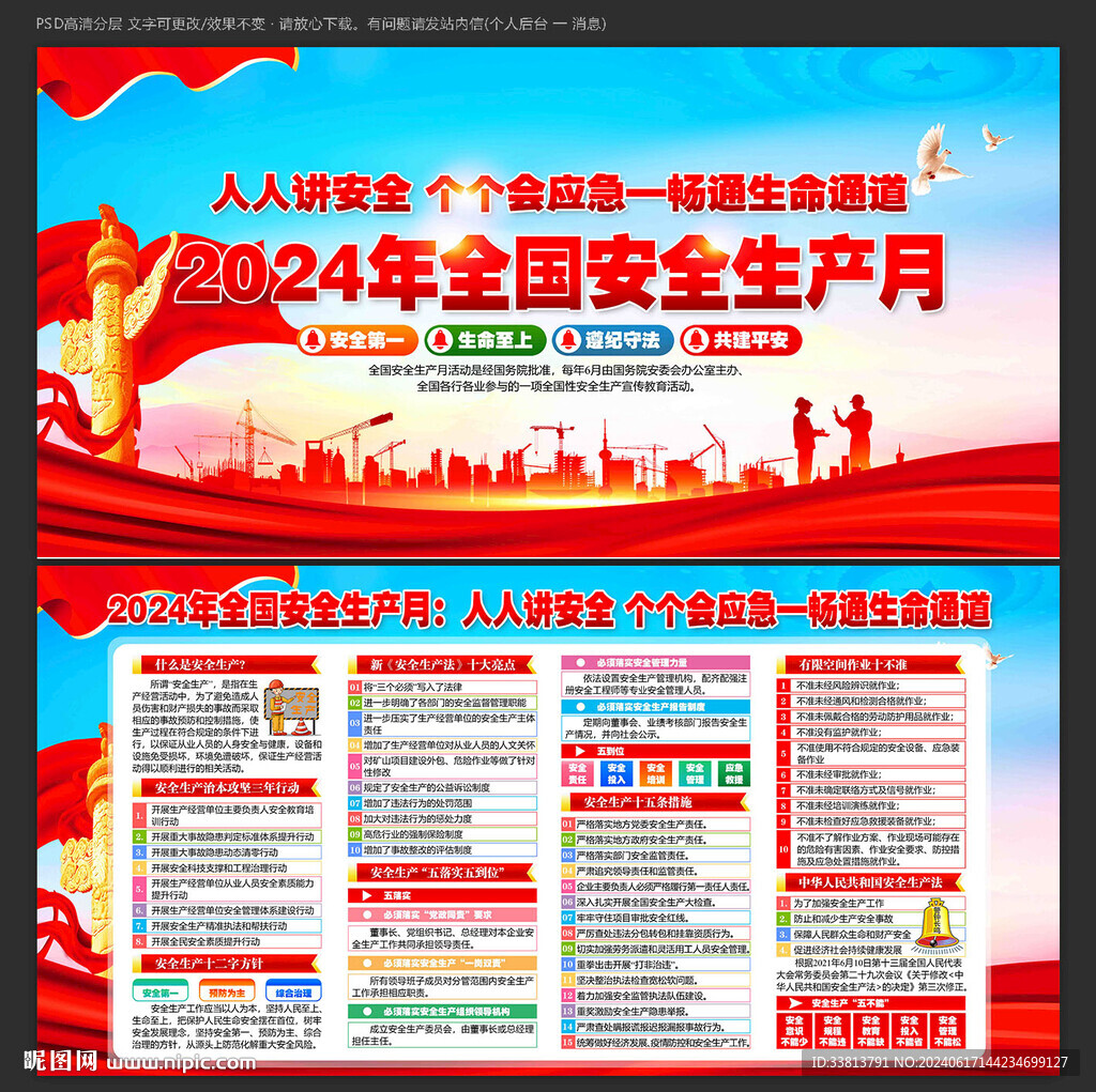 安全生产设计图 展板模板 广告设计 设计图库 昵图网