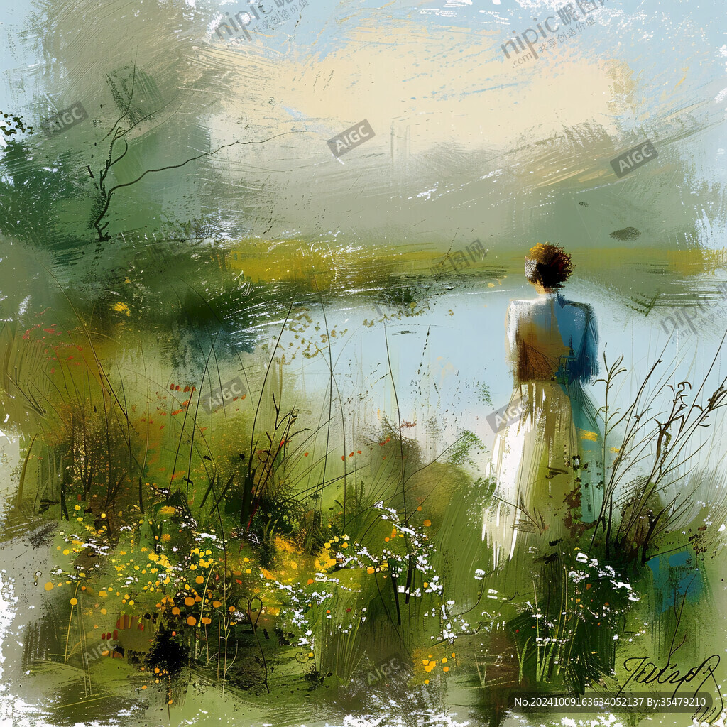 Ai创作图蒲公英的约定女孩插图 插画韩国插画韩国水彩 蒲公英的约定女孩图 蒲公英的约定女孩画 梦幻风景女孩 地平线韩国唯美插画 浪漫意境遐想画 蒲公英的约定女孩图片 乡村女孩插画 意境人物插画