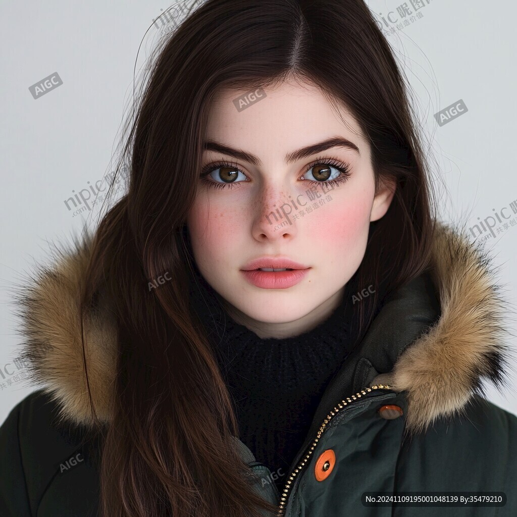 Ai创作图写实少女 写实美女 写实人物 写实人物设计 鼠绘模特 写实卡通人物 3d女娃 超写实插画 欧美人物头像 卡通写实人物 3d美女 仿真脸部 人物头像模型 写实女人 Cgi渲染nipic