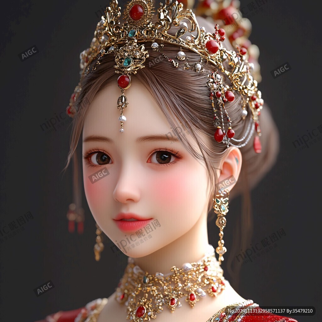 AI创作图美女人偶 3dmax人物 鼠绘模特 cg头像 昭君 cgi渲染 泥塑头像 写实人物设计 仙娘头像 bjd娃娃 sd娃娃 3d人物形象 3d建模 昭君素材 古代女娃娃nipic.com-昵图网