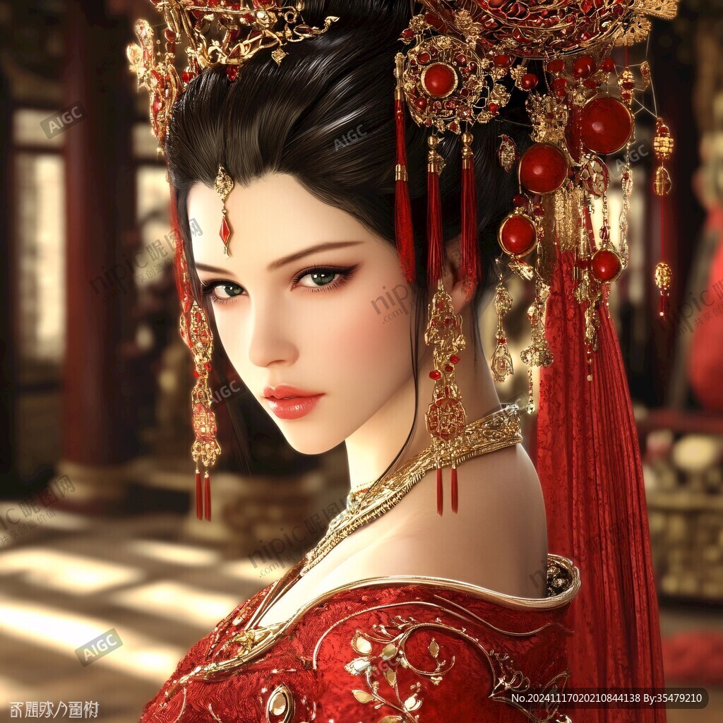 AI创作图古代美人贵妃 古代皇后宫廷宫女 古典宫廷贵妃 红衣少女设计古风 霸气贵妃图片 红颜古装美女 古典美女头像 古风棋牌美女 古装人物头像 ...