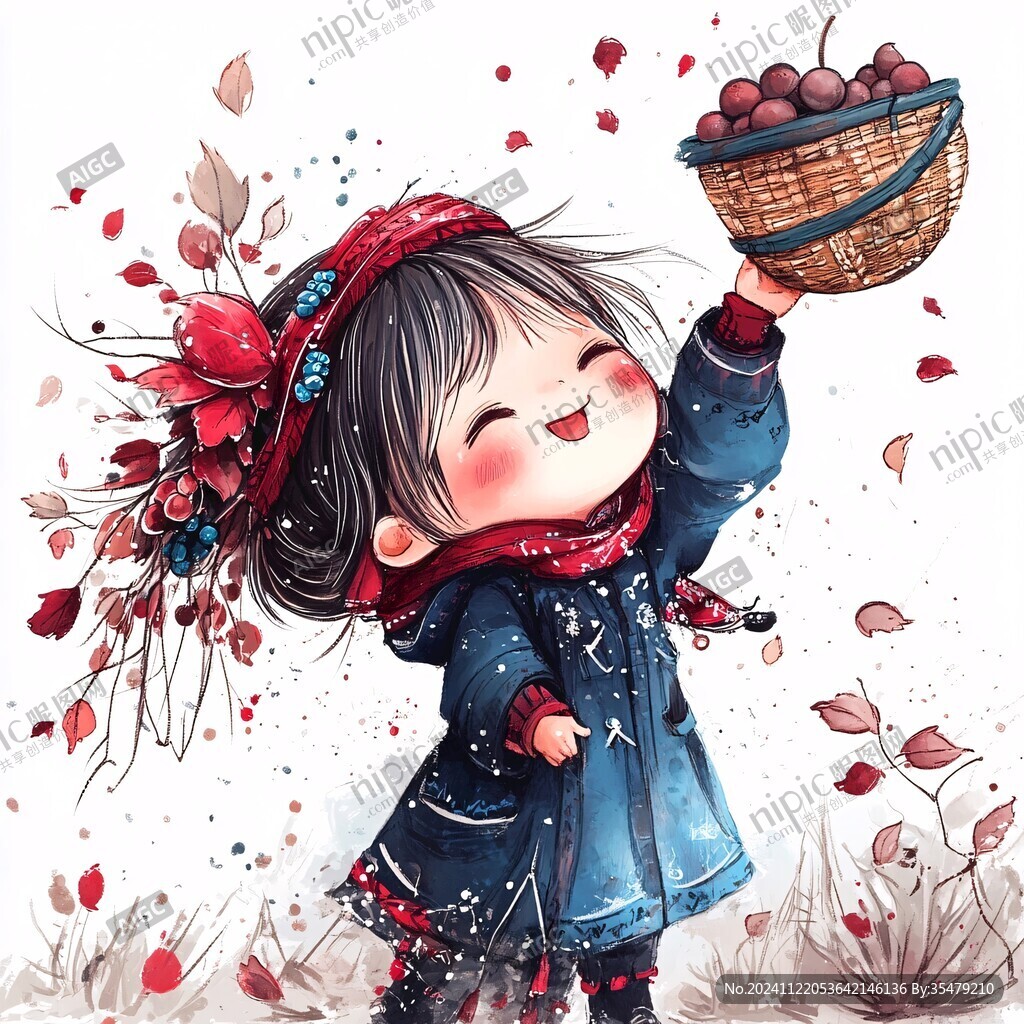 Ai创作图采摘樱桃的小女孩插画 农家小女孩板栗插画 樱桃女孩插画 唯美小女孩插画 秋游的好小女孩插画 拿冰糖葫芦的小女孩 甜美小女孩插画 小女孩儿插 怡然自得的小女孩插画 小姑娘插画 手绘小