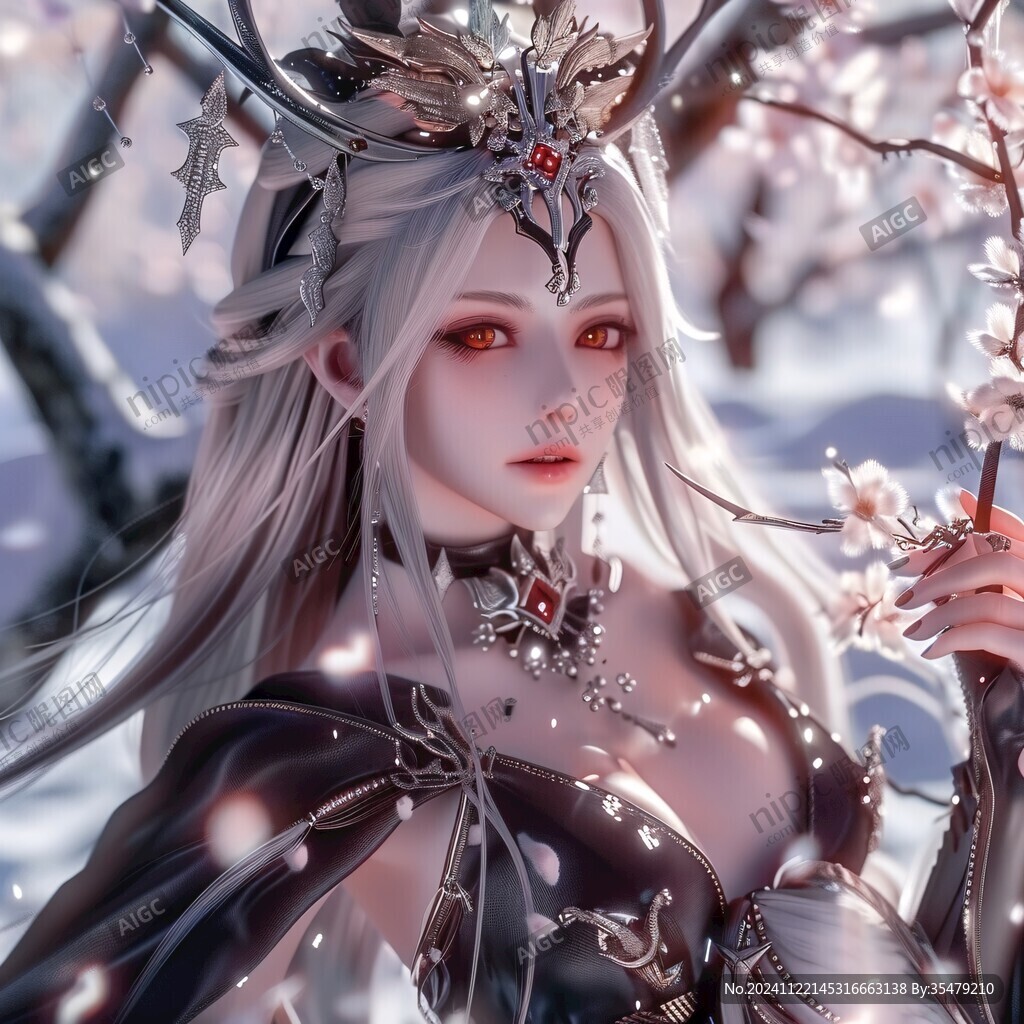 AI创作图cg绘画作品 画意虞姬 日韩厚涂 厚涂少女 cg艺术 cg插画 性感孟婆 仙娘头像 板绘人像 不知火插画 cg风 古风龙女ip cg绘画 御姐风女孩 cg美女nipic.com-昵图网