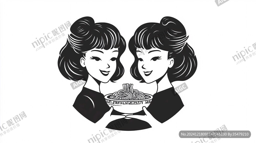 Ai创作图面品牌形象 人物吃面logo 米线插画设计 面条卡通人形象标识 吃面条的卡通女孩 卡通大妈面条logo 卡通女孩米线 吃面图片 饸饹面加盟插画 吃面手绘 面食卡通形象logo 碗面