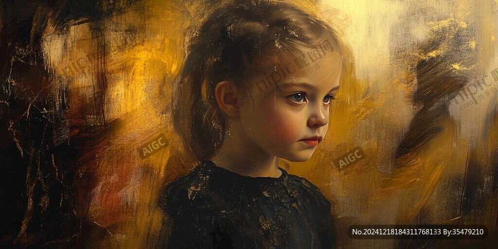 Ai创作图数字肖像插画 小女孩墙纸 小女孩壁画 唯美女孩壁纸 艺术气息的女孩 唯美小女孩 Hdr绘画 油画特效照片 Uhd壁纸 丙烯肖像画 小女孩装饰画 梦幻世界里的姑娘 超宽画幅作品 绚丽